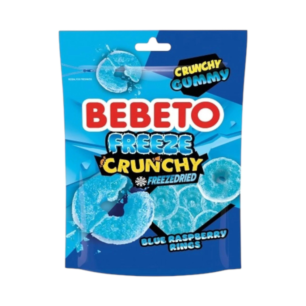 Bebeto Freeze Dried Blue Rings - 35g | Pick n Mix Sweets