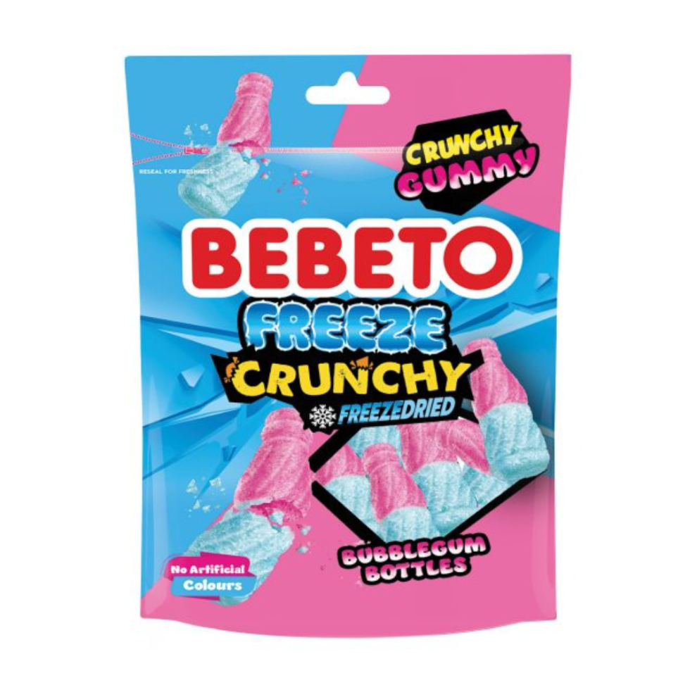 Bebeto Freeze Dried Bubblegum Bottles - 35g | Pick n Mix